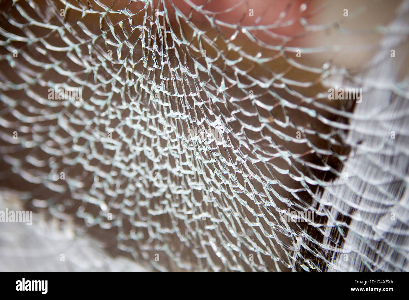 Cracked car glass texture Stock Photo - Alamy