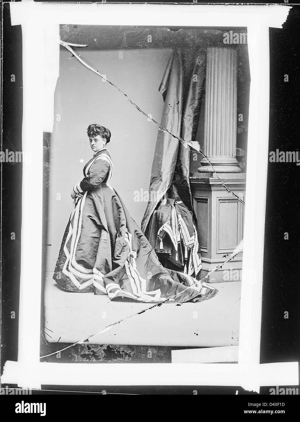 A portrait of actress Janauschek taken during the Civil War, captured ...