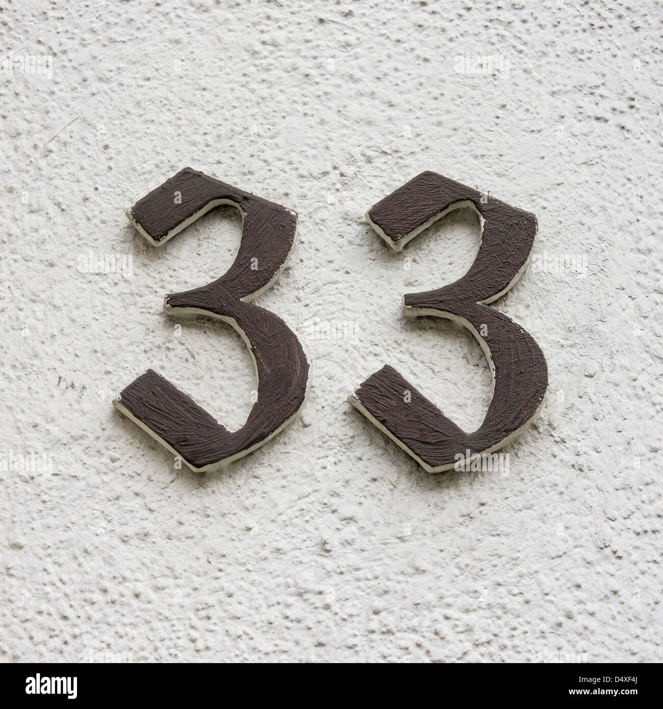 Number 33 High Resolution Stock Photography and Images - Alamy