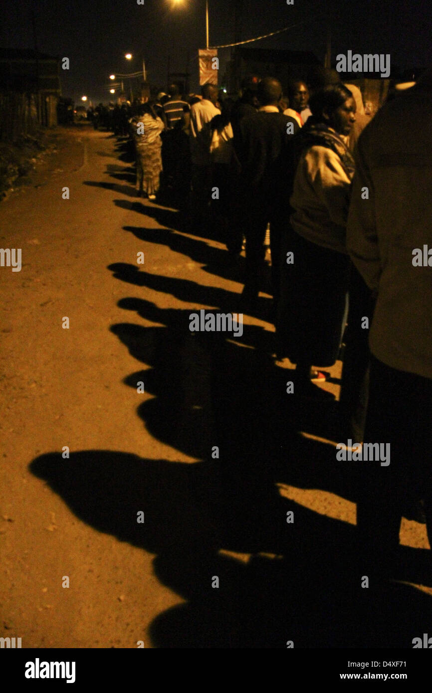New Kihumbuini Primary School, Nairobi, Kenya - 4 March 2013: Shadows ...