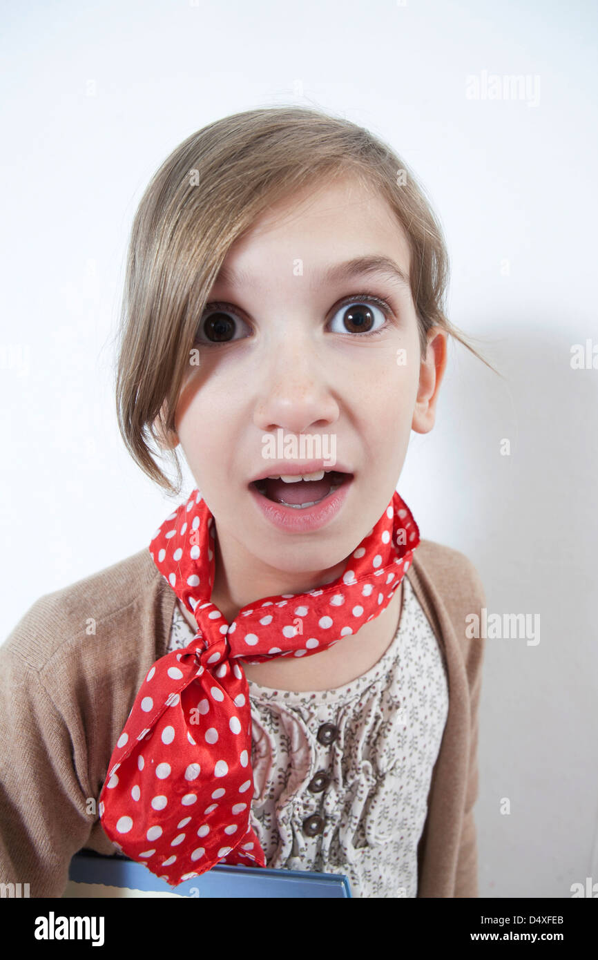 Girl making a face Stock Photo - Alamy