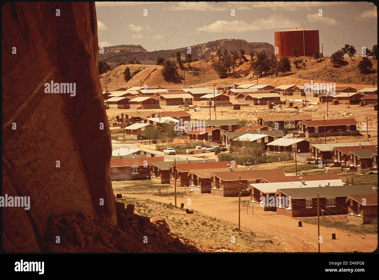 This photograph showcases the new Navajo community built by the Navajo ...