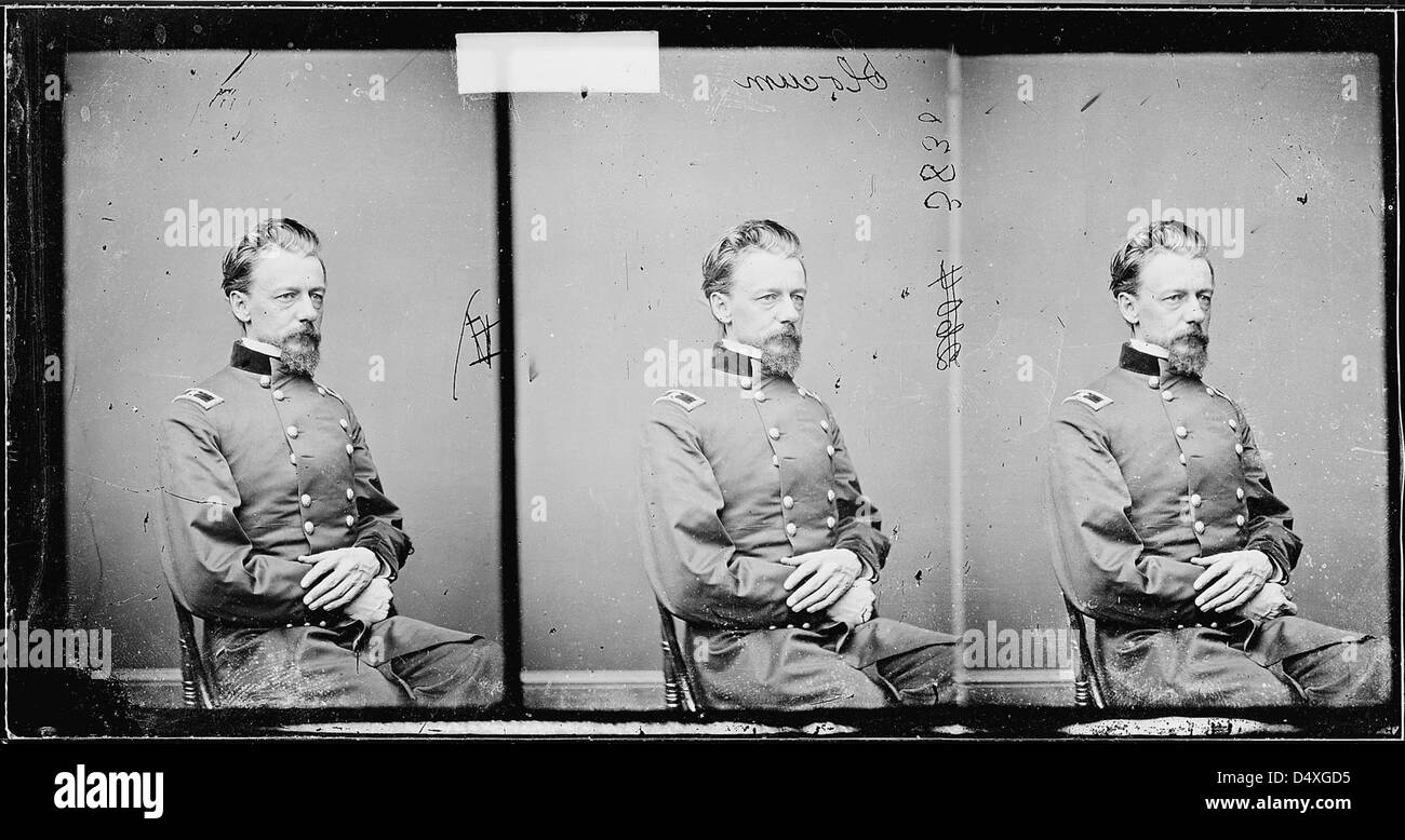 A portrait of General Henry W. Slocum, a Union general during the Civil ...