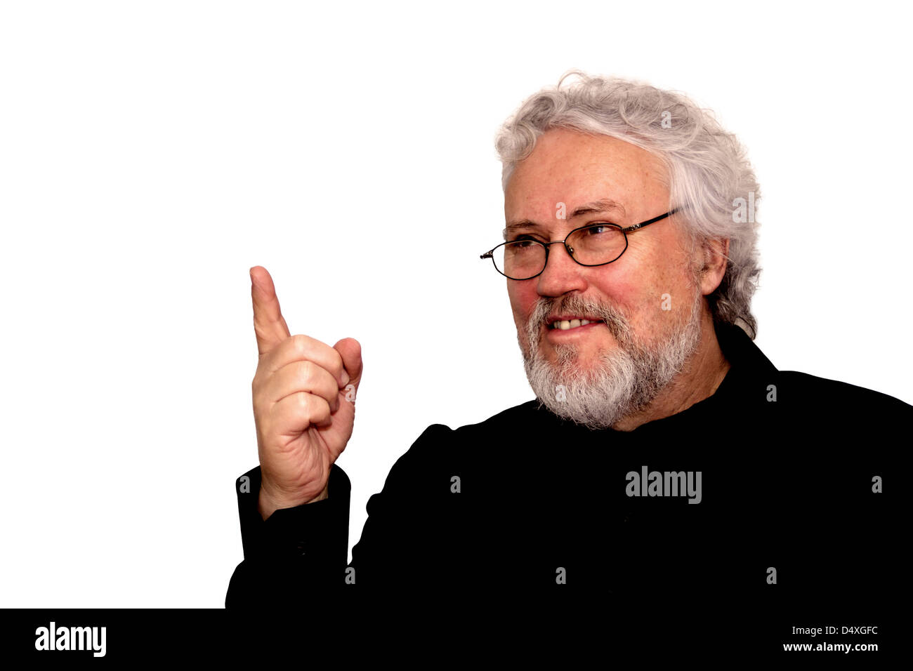 Business man pointing laughing hi-res stock photography and images - Alamy