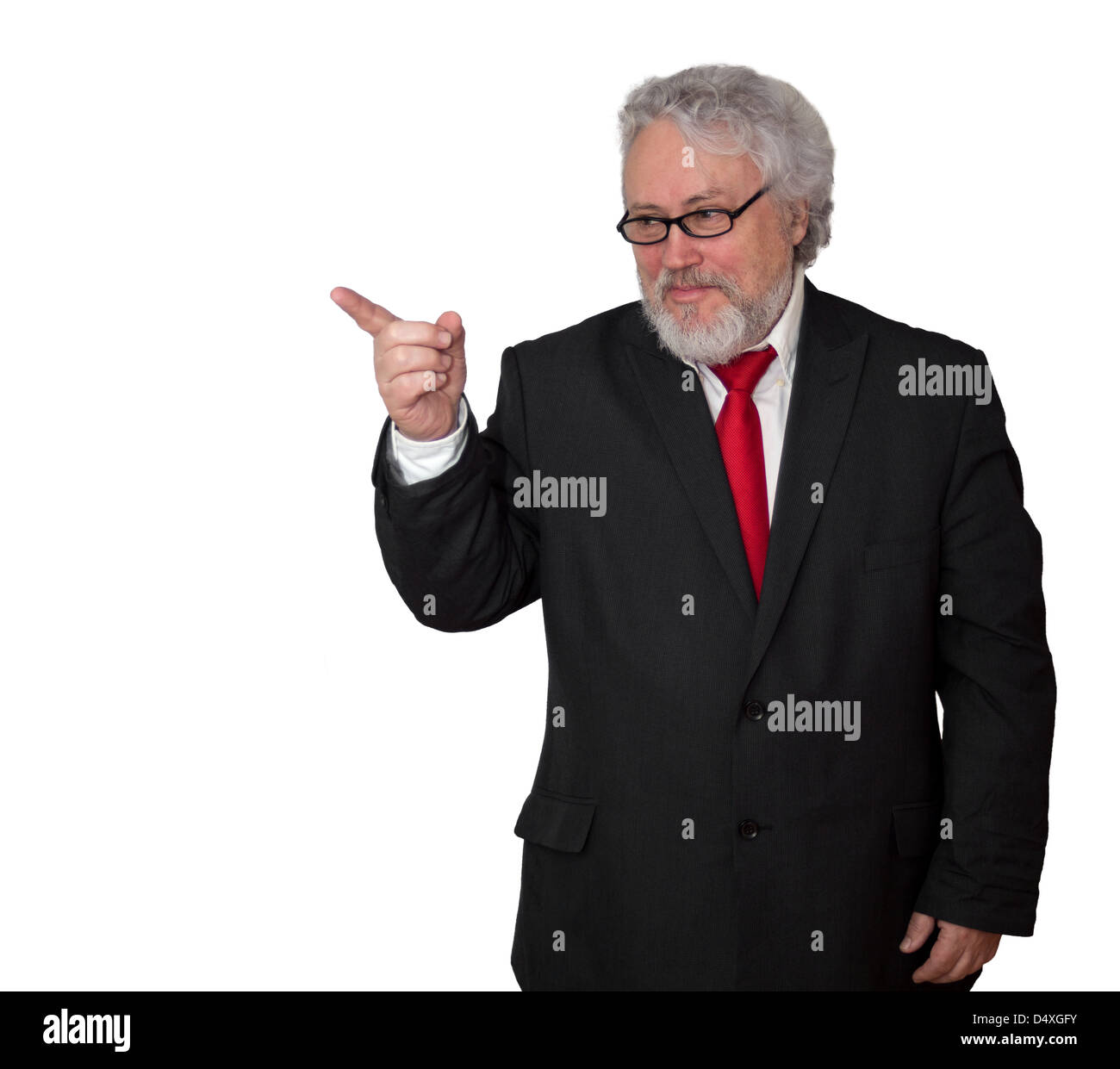Business people smiling pointing towards hi-res stock photography and ...