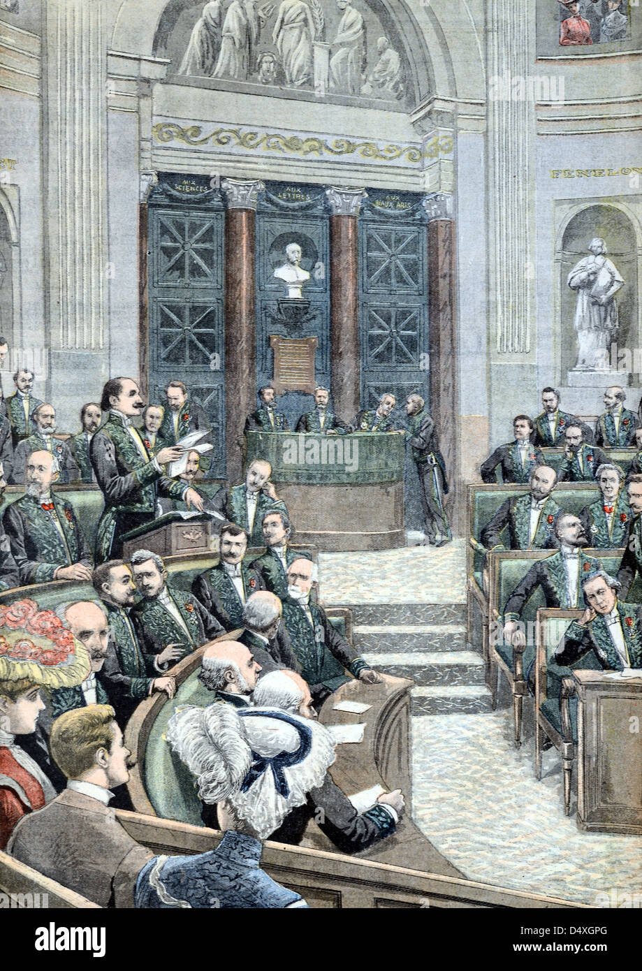 Edmond Rostand at the French Academy or Académie Française, & Its Forty ...