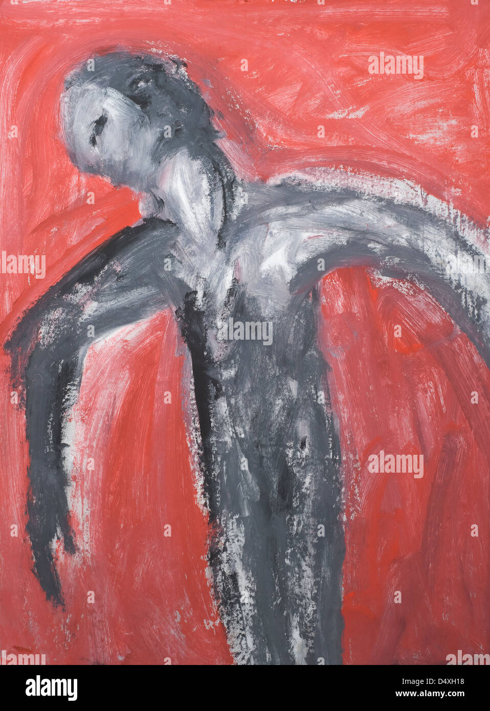 Expressive portrait of a silent victim Stock Photo - Alamy