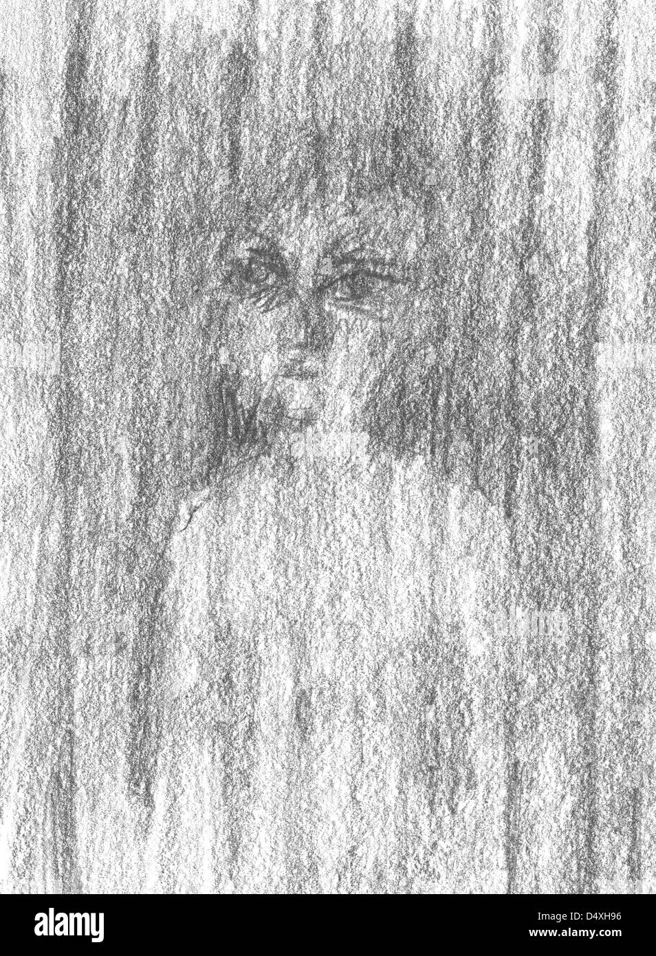 Depressed, almost invisible, person being trapped Stock Photo - Alamy