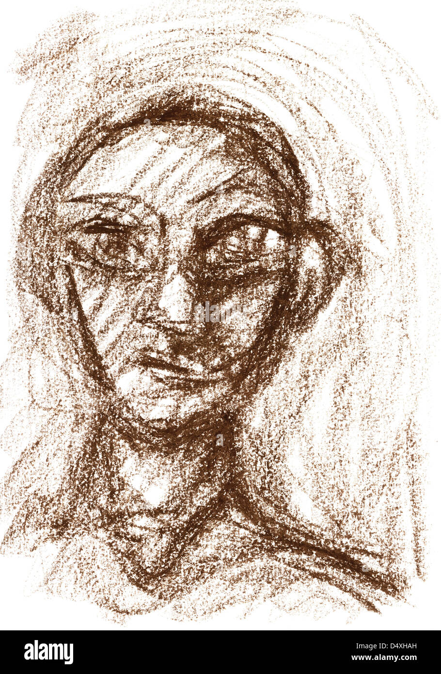 Portrait of a human with an intense look Stock Photo - Alamy