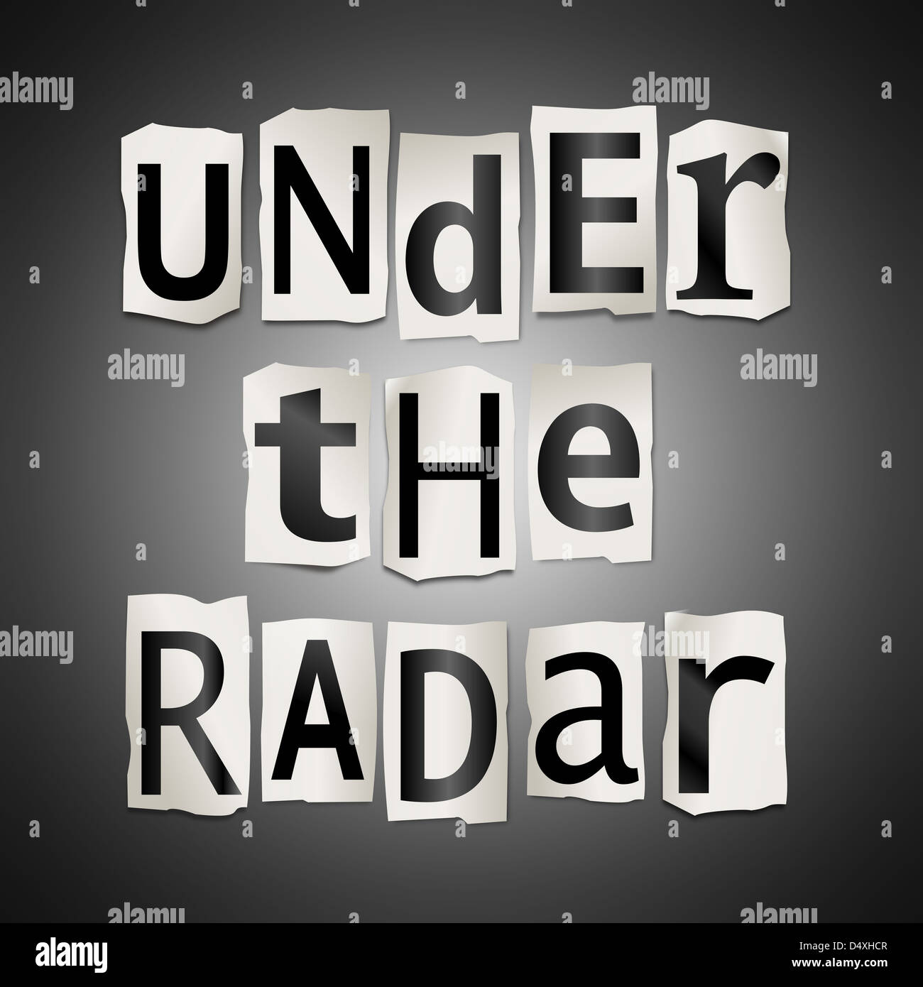 Under the radar Stock Photo - Alamy
