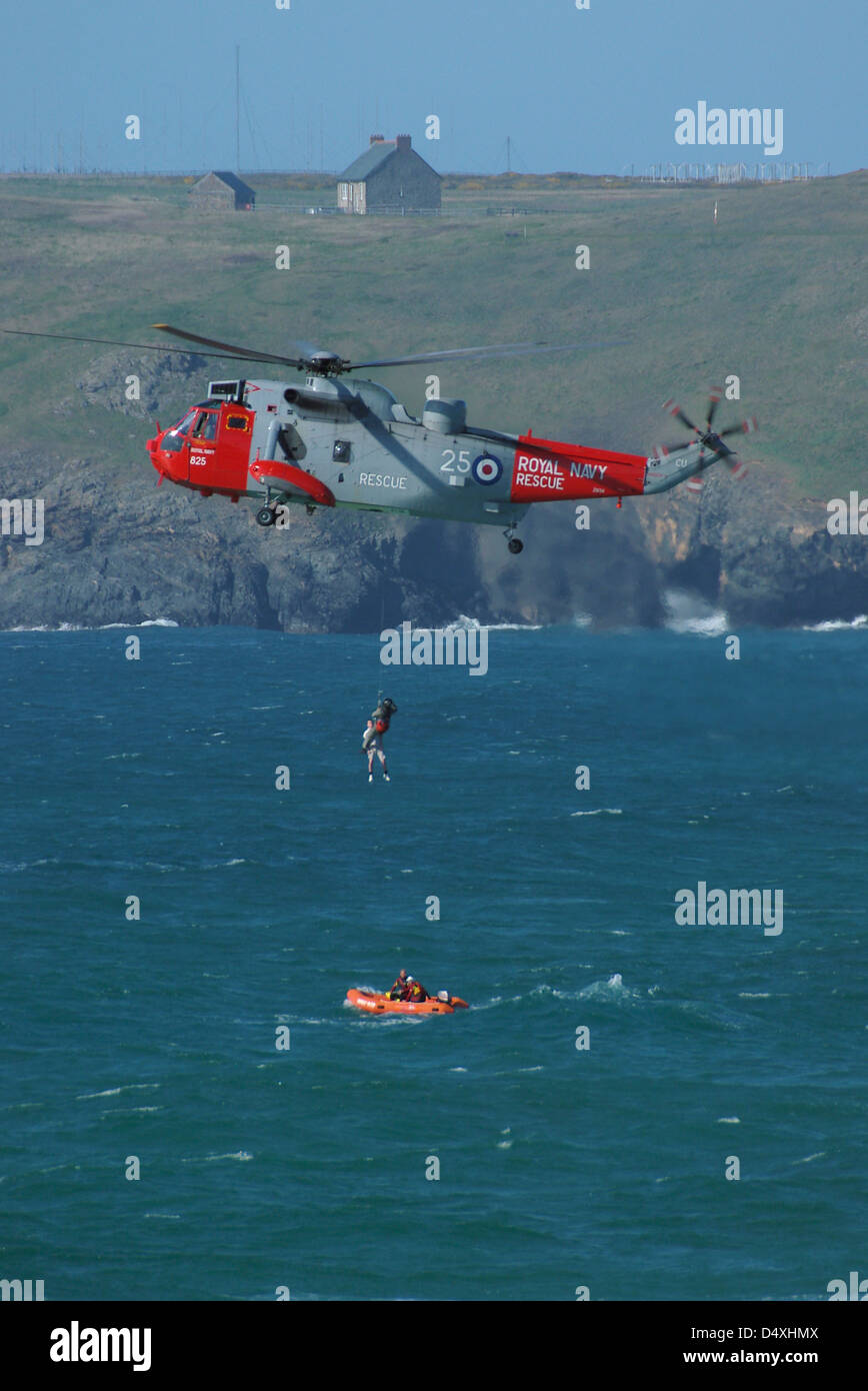 A real life rescue of two men that had been cut off by the incoming ...