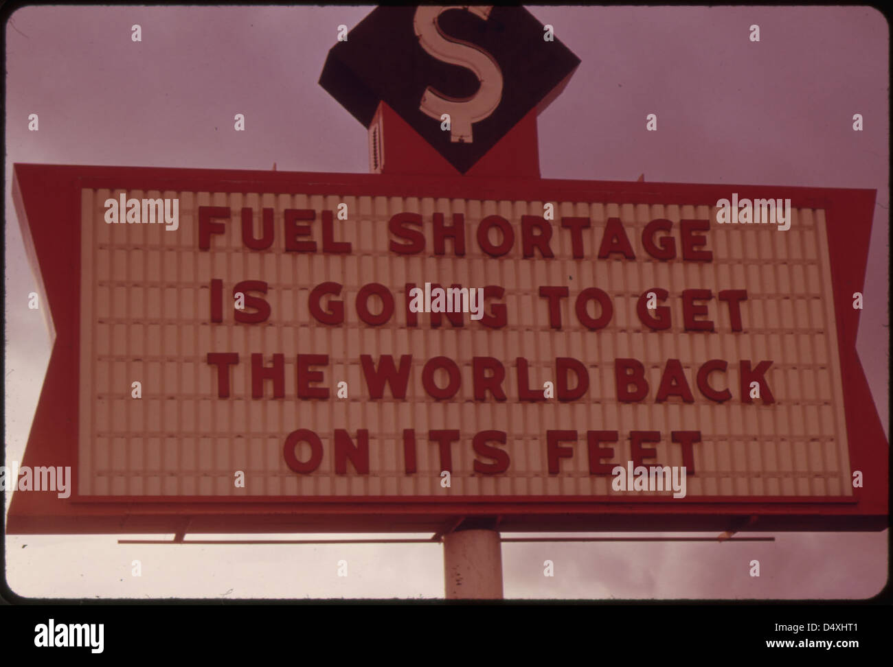 1970s gas shortage sign hi-res stock photography and images - Alamy