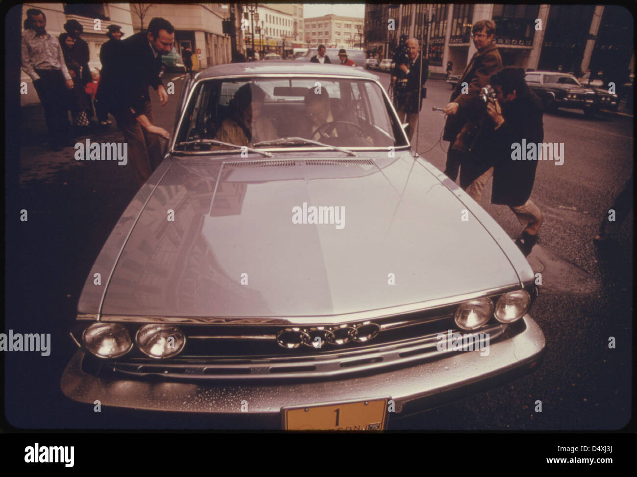 Oregon Governor Tom McCall takes delivery of a smaller, fuel-efficient ...