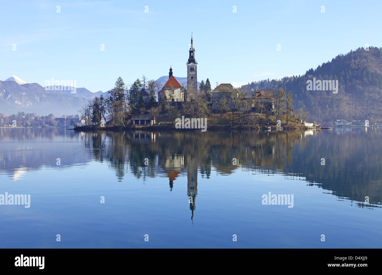 The Pilgrimage Church of the Assumption of Mary on Bled Island Lake ...