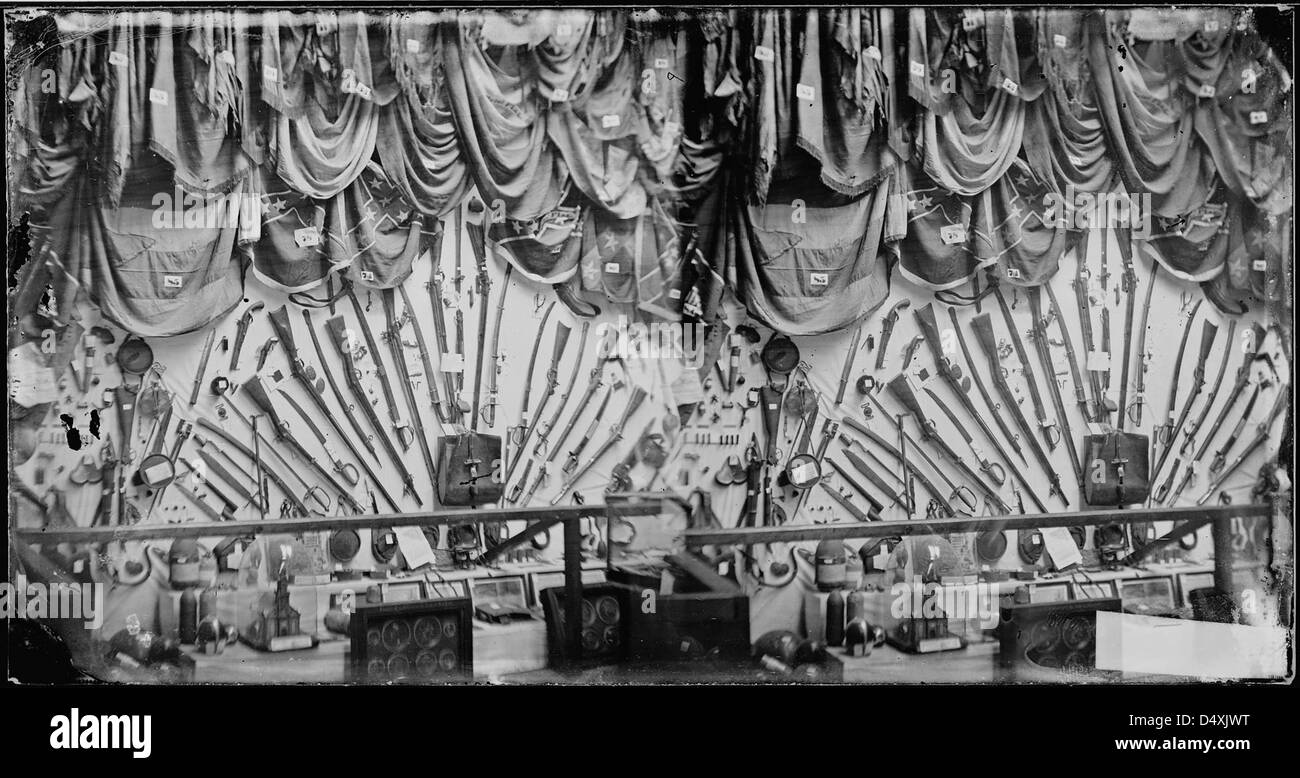 A Civil War arms exhibit, photographed by Mathew Brady, showcases ...