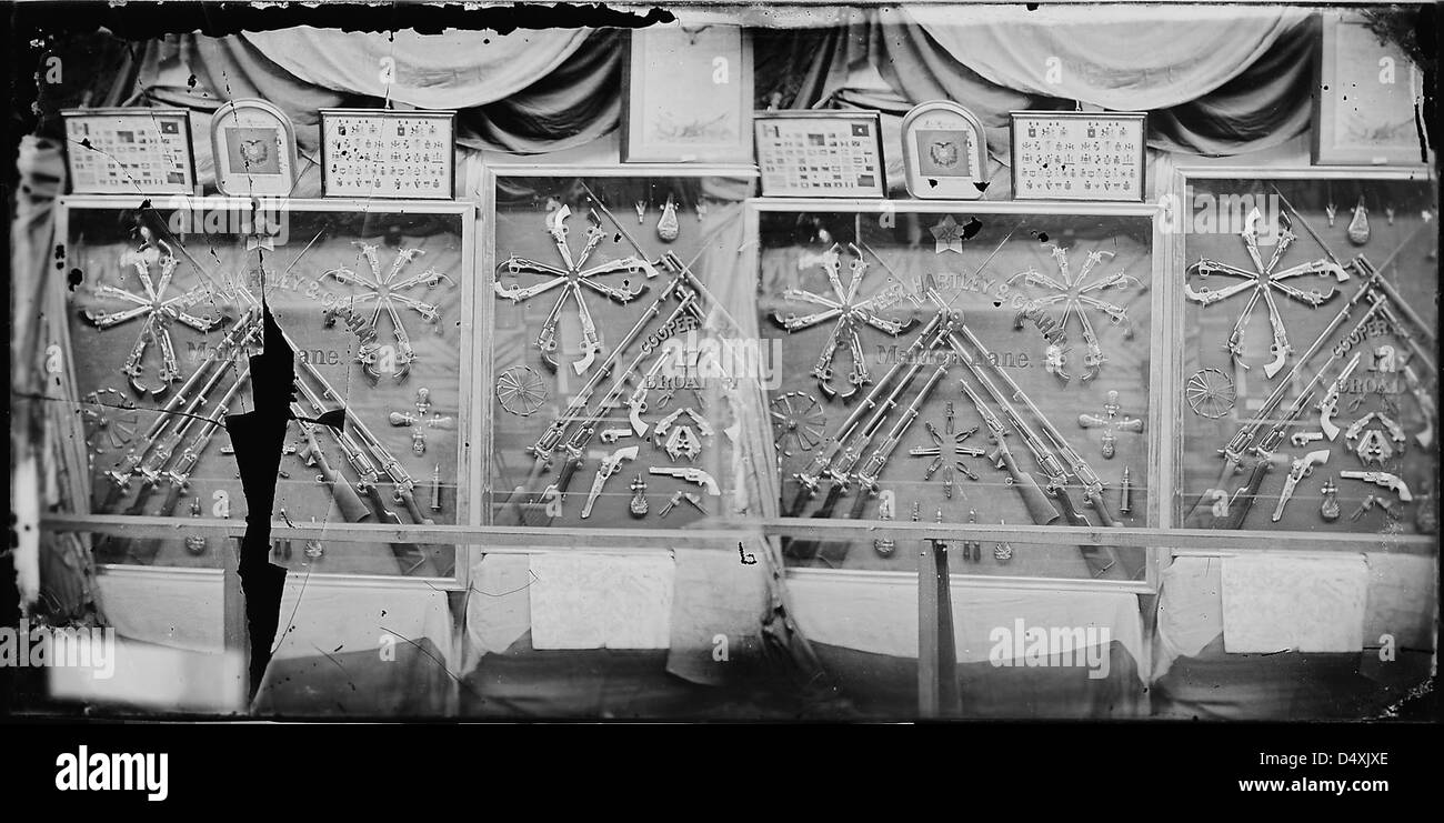This image captures an exhibit of Civil War arms, photographed by ...