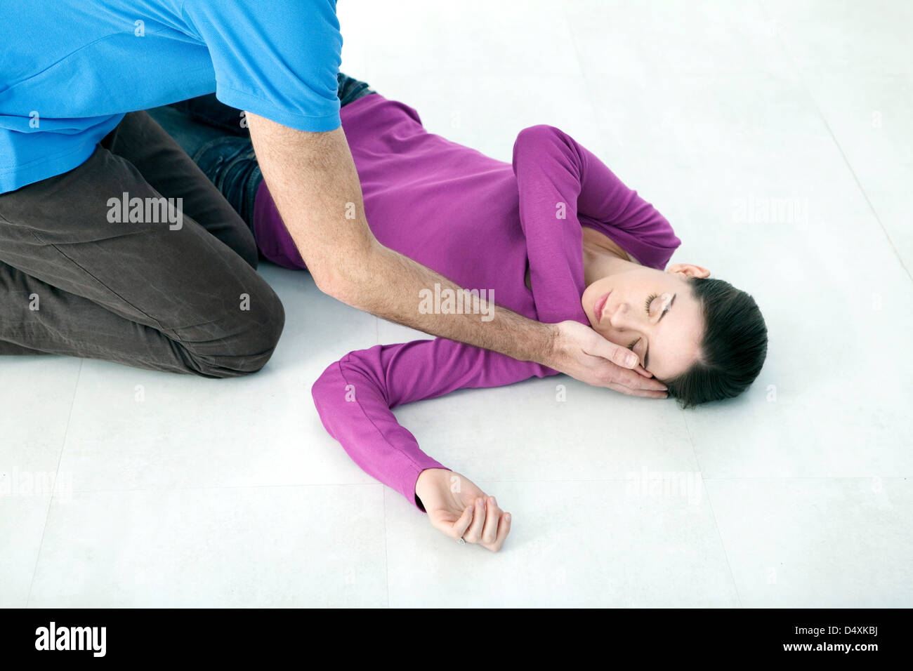 Recovery Position First Aid High Resolution Stock Photography and ...