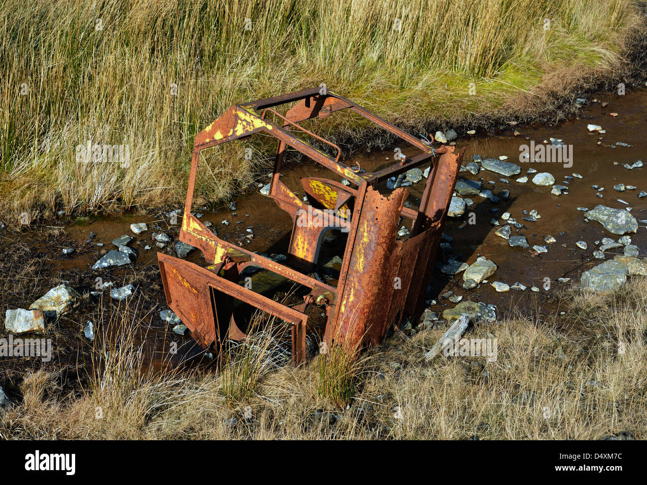 Industrial debris. Force Crag Mine. Coledale, Lake District National ...