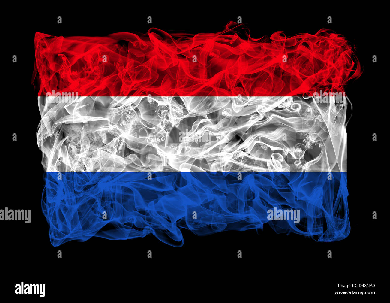 The flag of Netherlands consists of a smoke Stock Photo - Alamy