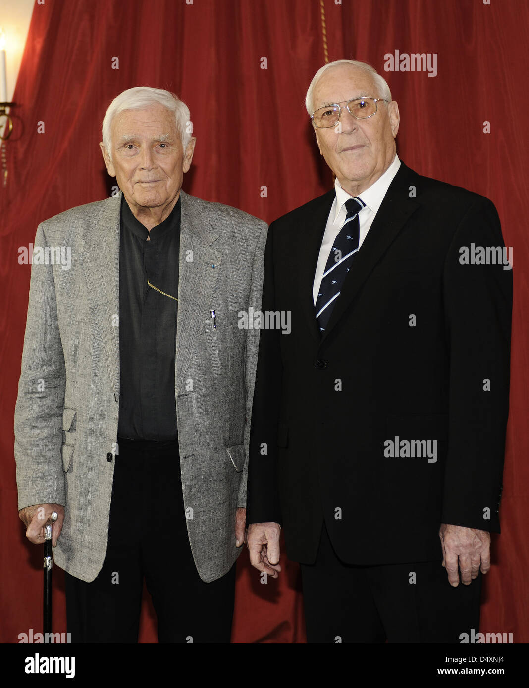 Joachim Fuchsberger and his brother Ottmar Fuchsberger present the ...