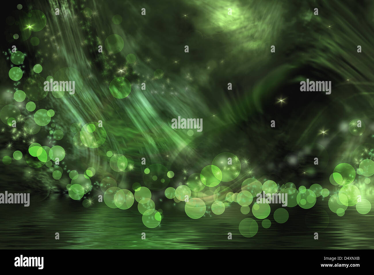 Abstract fantasy in bright green and black colors Stock Photo - Alamy