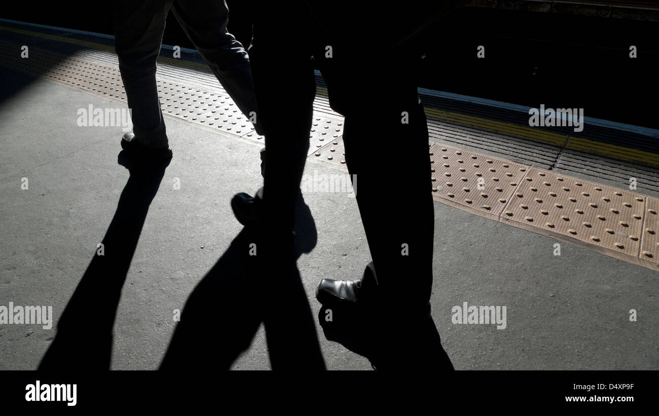 Walking along the platform hi-res stock photography and images - Alamy