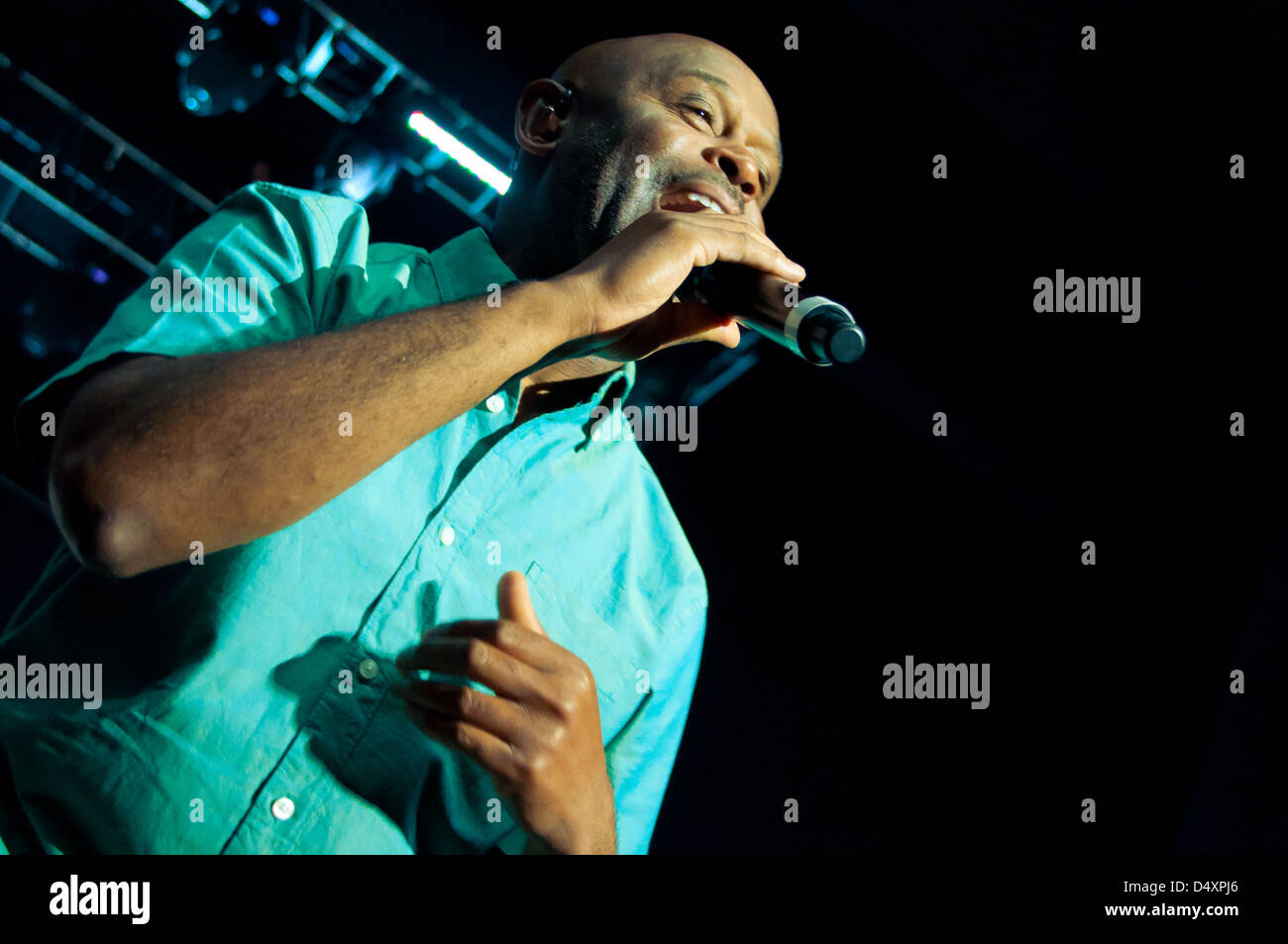 Carlos Santana's band: Tony Lindsay. Carlos Santana concert Crocus City ...