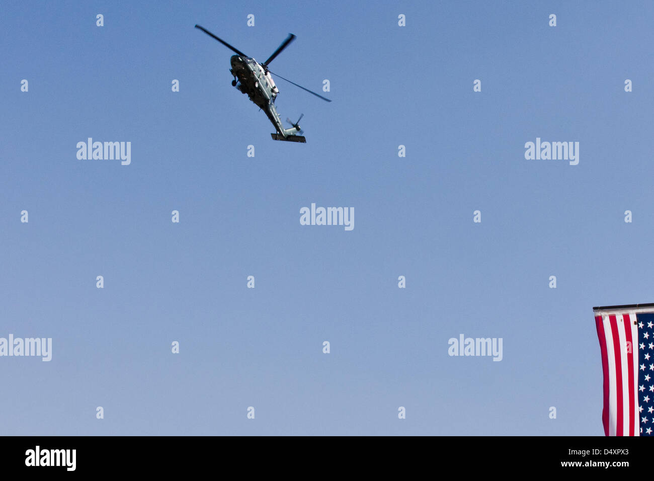 Jerusalem, Israel. 20th March 2013. Marine One lands at the Givat Ram ...