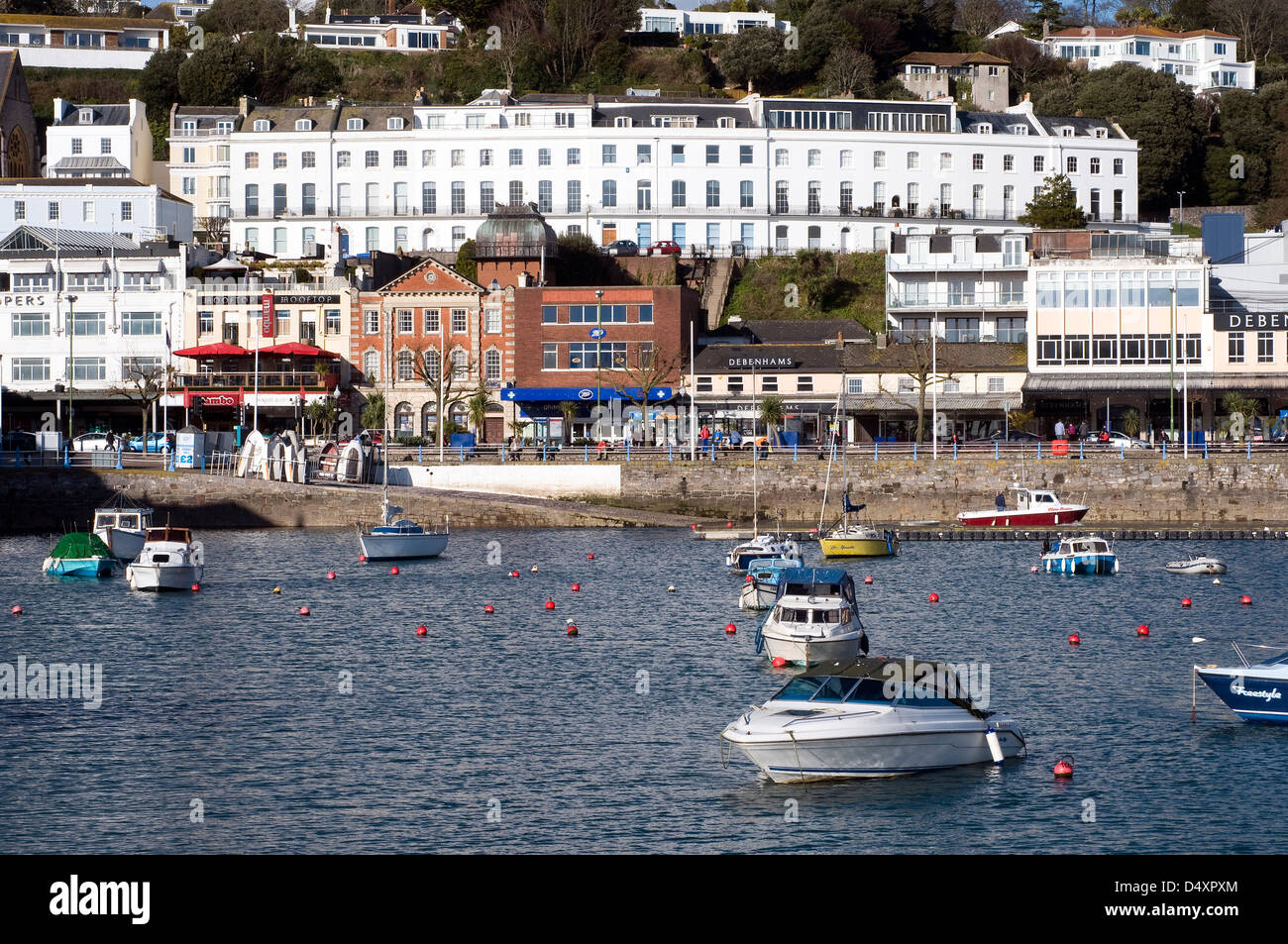 Torquay town centre and marina, torquay, uk, destination, town, inner ...
