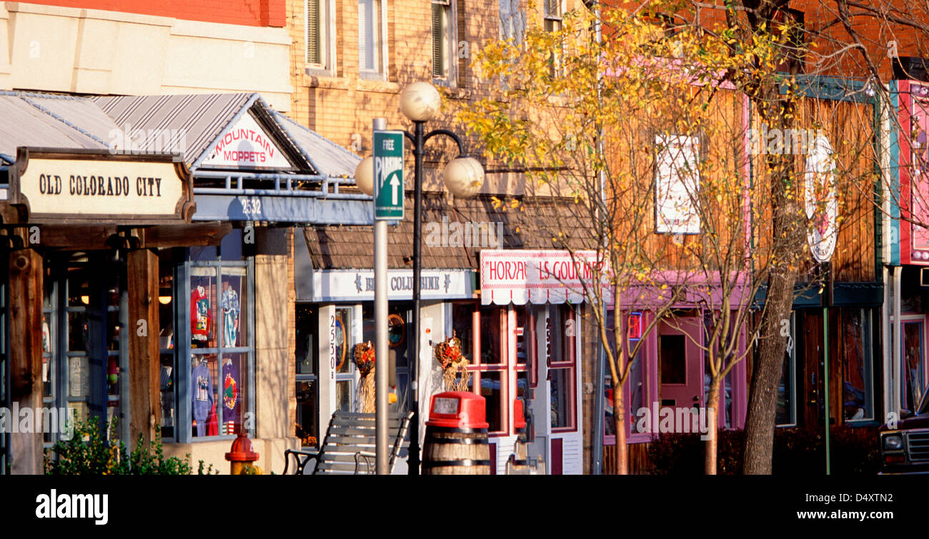 Old Colorado City Historic District, Colorado, USA, North America Stock ...