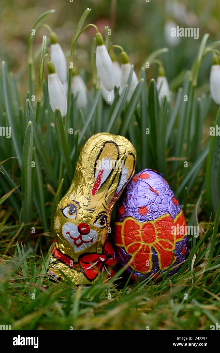A hidden easter surprise in the garden. Photo: Frank May Stock Photo ...