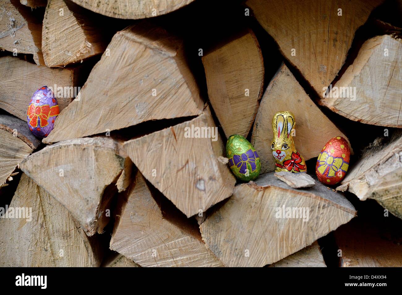A hidden easter surprise in the garden. Photo: Frank May Stock Photo ...