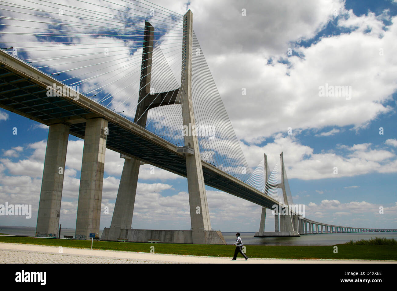 The longest bridge in europe Stock Photo - Alamy