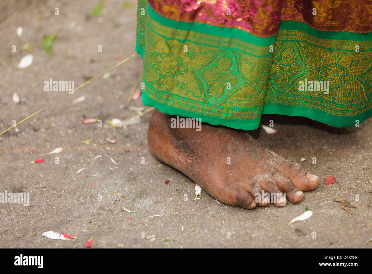 Hindu devotee feet in annual Thaipusam religious festival in Batu Caves ...