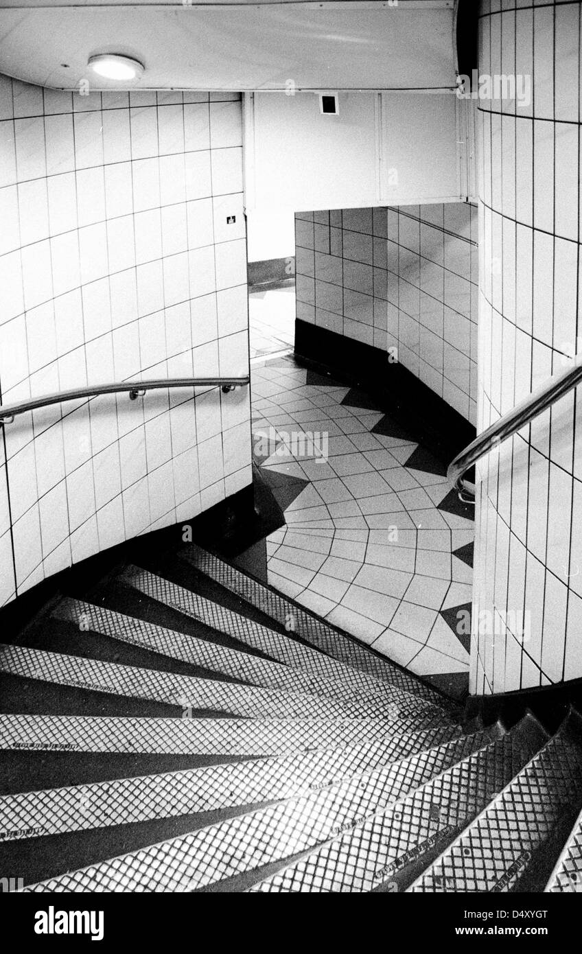 stairs tube london Stock Photo - Alamy