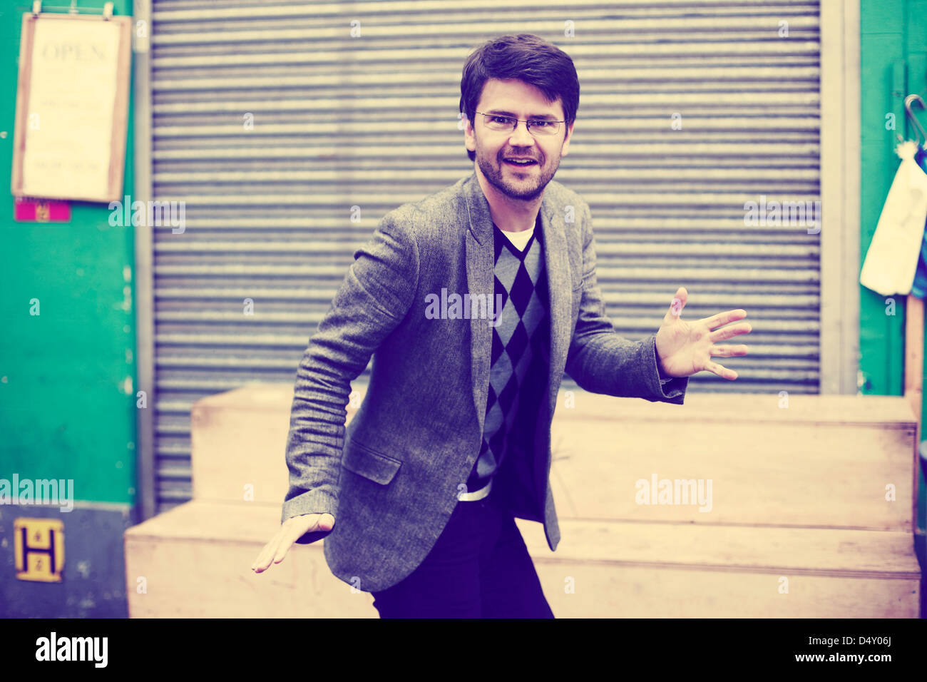 Comedian Trevor Lock in Brixton market Stock Photo - Alamy