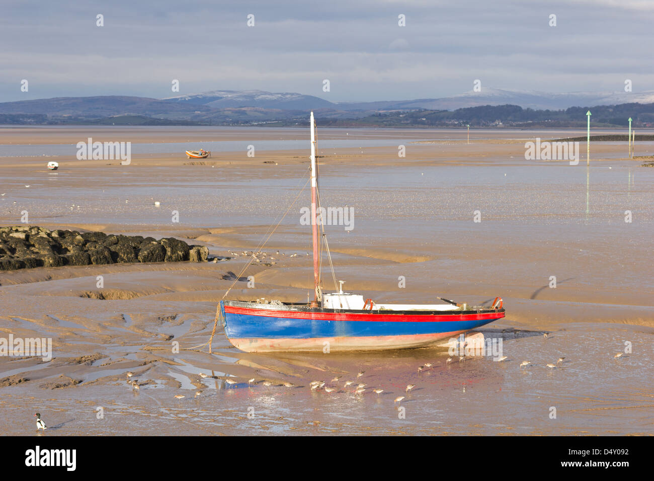 Morecambe boat beach bay hi-res stock photography and images - Alamy