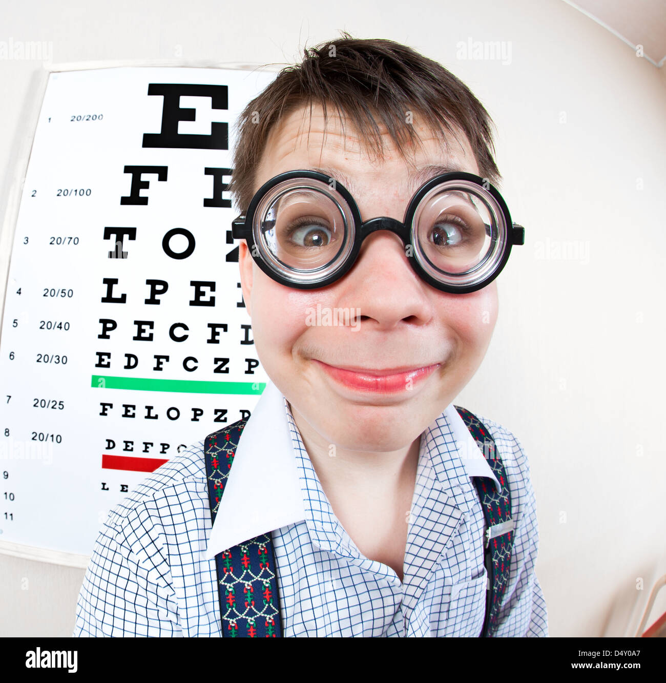 person wearing spectacles in an office at the doctor Stock Photo - Alamy