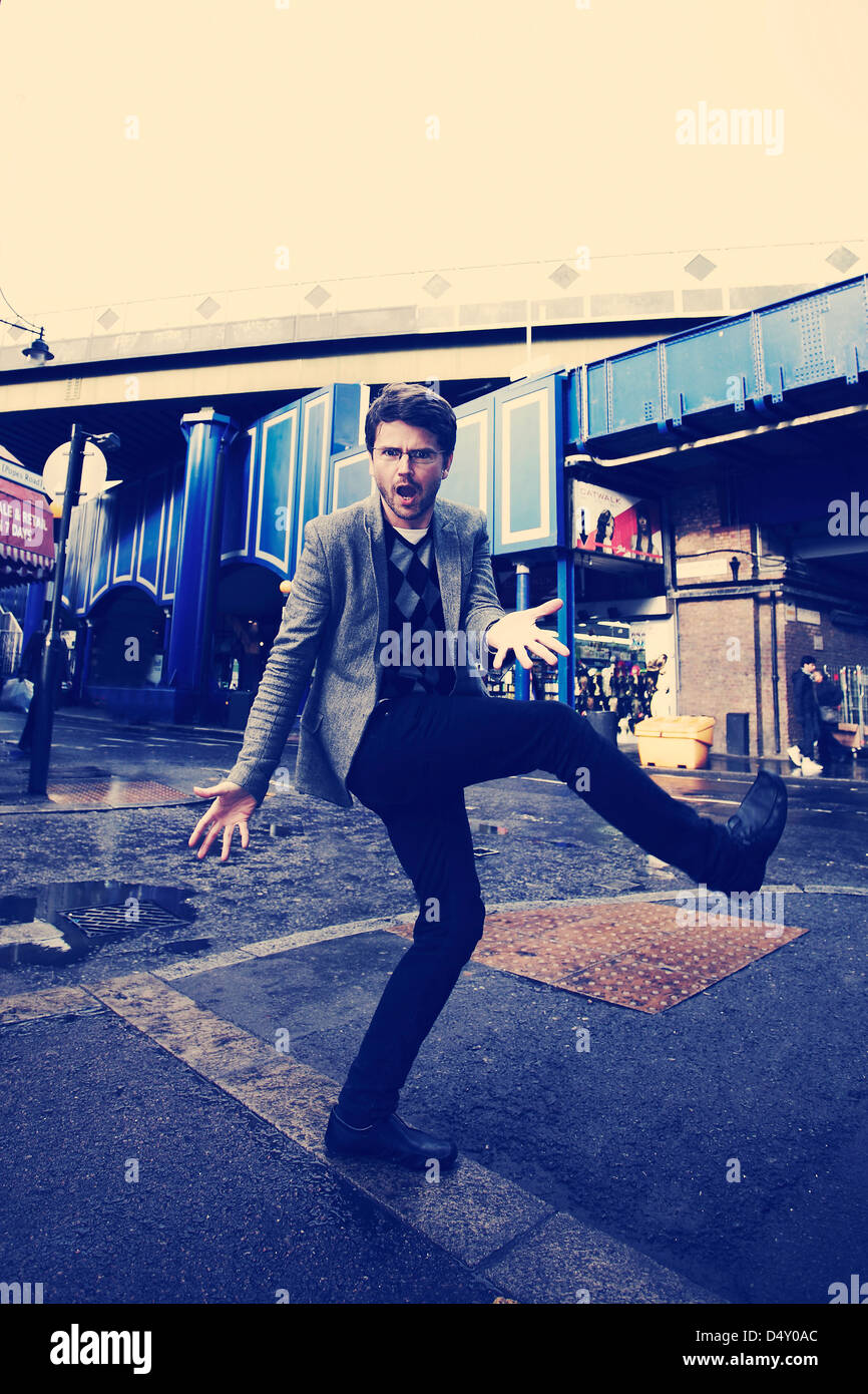 Comedian Trevor Lock in Brixton market Stock Photo - Alamy