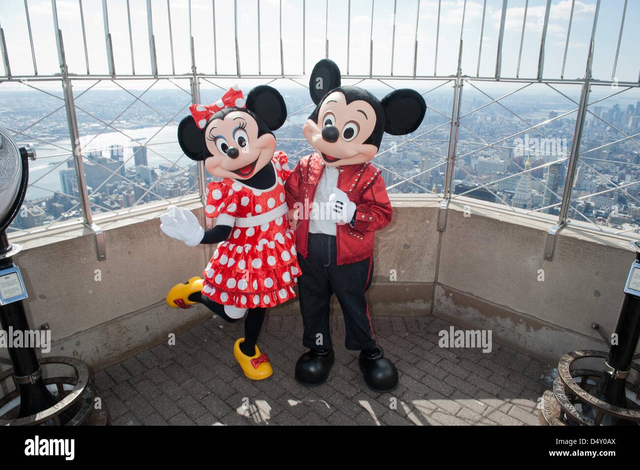 New York, USA. 20th March 2013. MICKEY MOUSE and MINNIE MOUSE,stars of ...