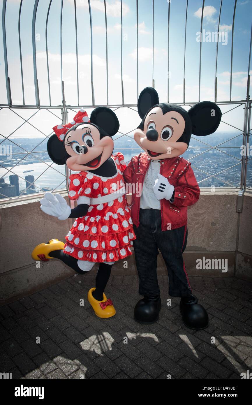 New York, USA. 20th March 2013. MICKEY MOUSE and MINNIE MOUSE,stars of ...