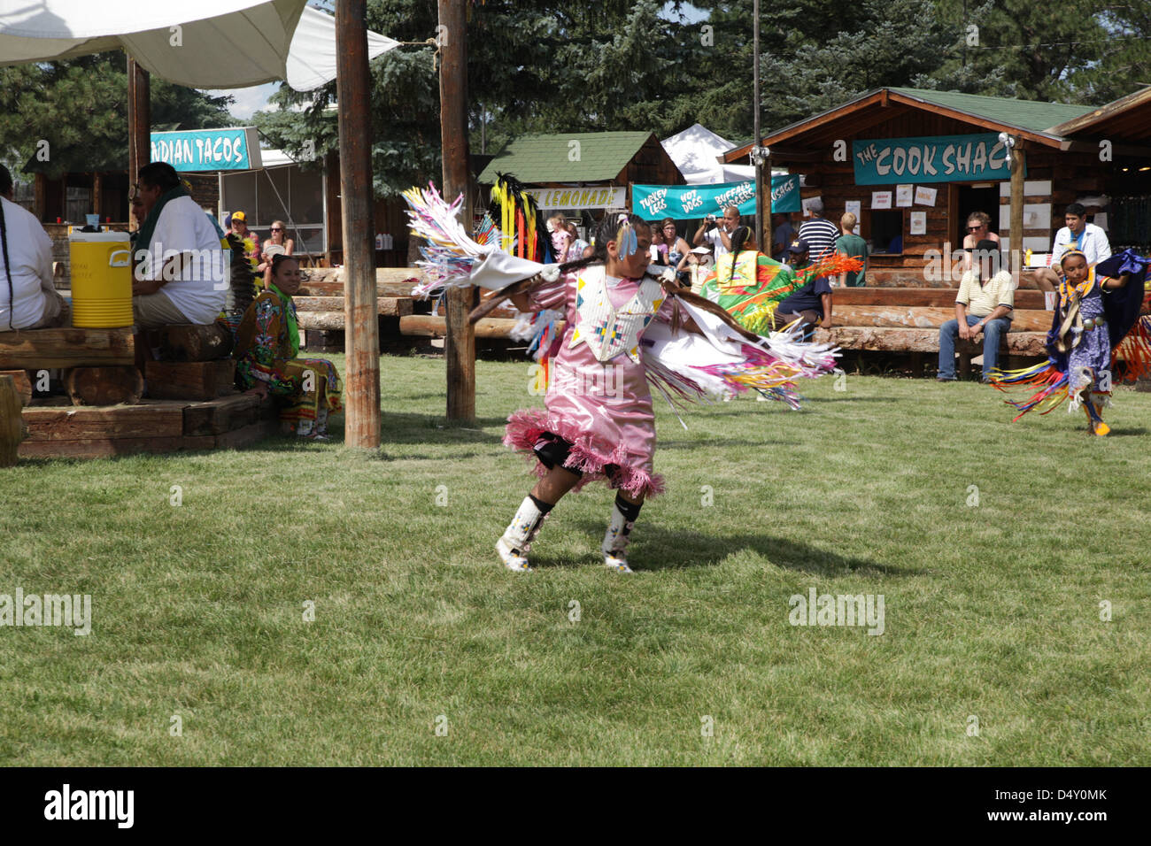 Native Americans dancing at Cheyenne Frontiers day Stock Photo - Alamy