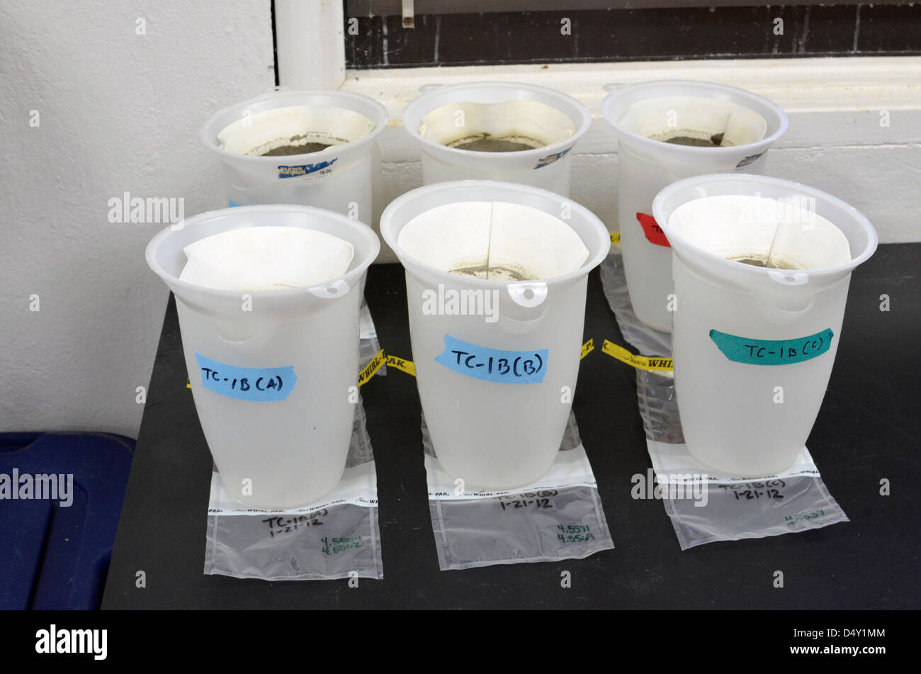 Sediment samples at the Virgin Islands Environmental Research Station ...