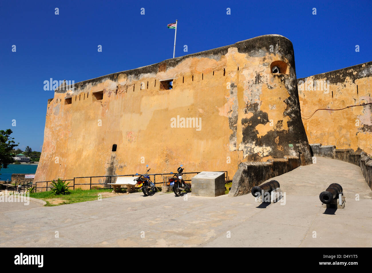 Entrance to Fort Jesus on Mombasa Island, Kenya, East Africa Stock ...