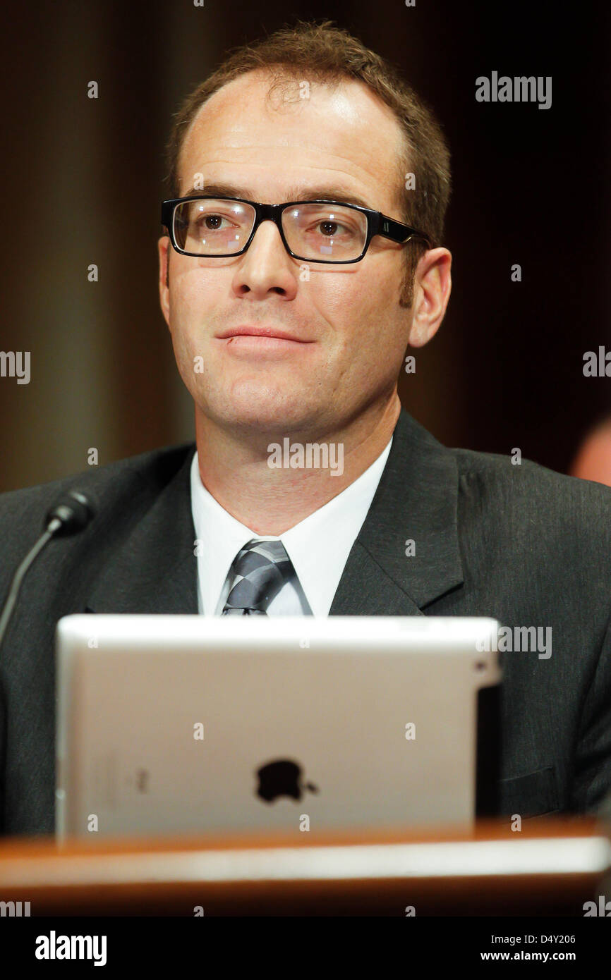 Washington DC, USA. 20th March 2013. BENJAMIN MILLER of the Airborne ...