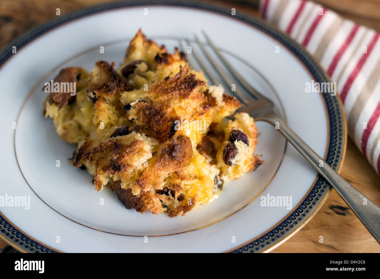 Bread and butter pudding Stock Photo - Alamy