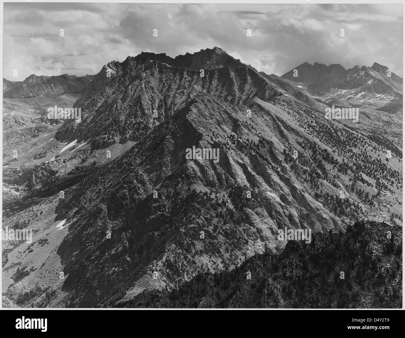 A photograph by Ansel Adams from Windy Point in Kings River Canyon ...