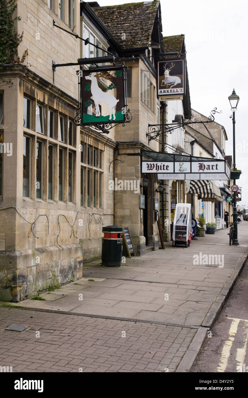 The White Hart Hotel Cricklade, a small town in Wiltshire England UK ...