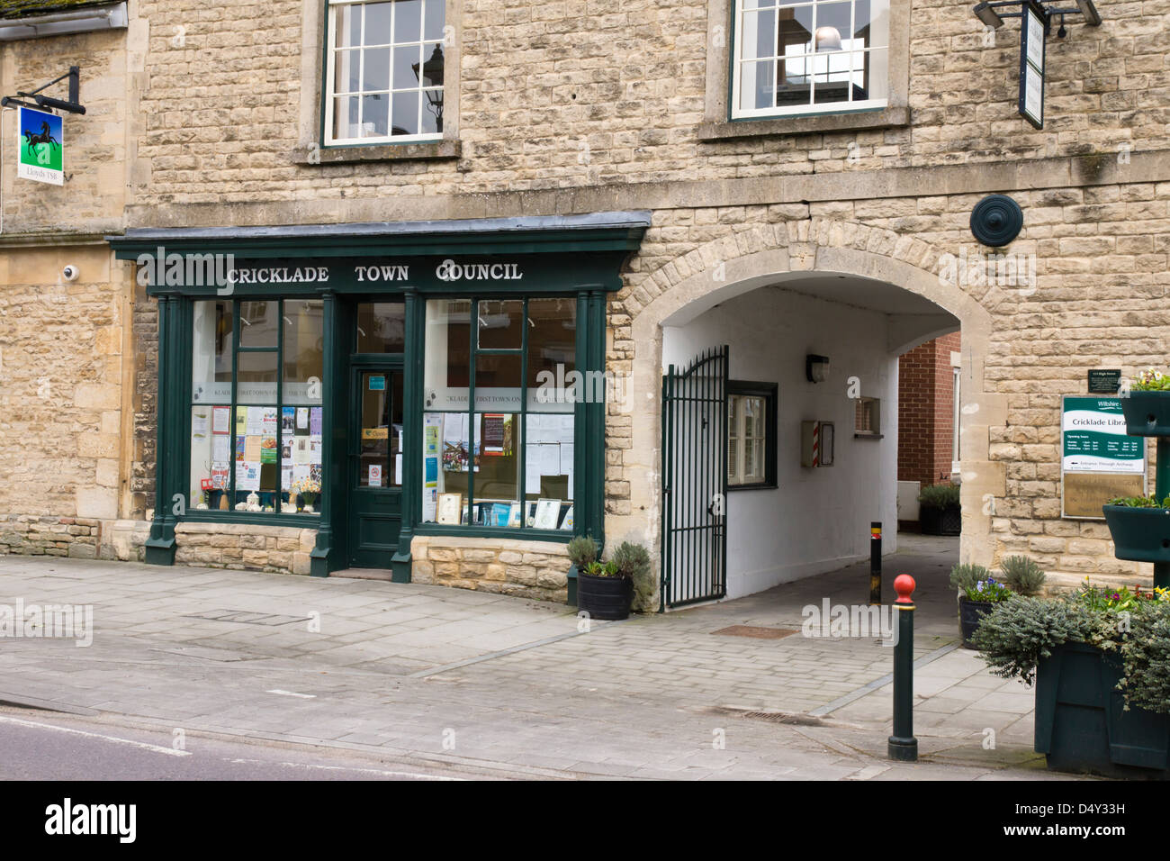 Cricklade town Council, a small town in Wiltshire England UK Stock ...