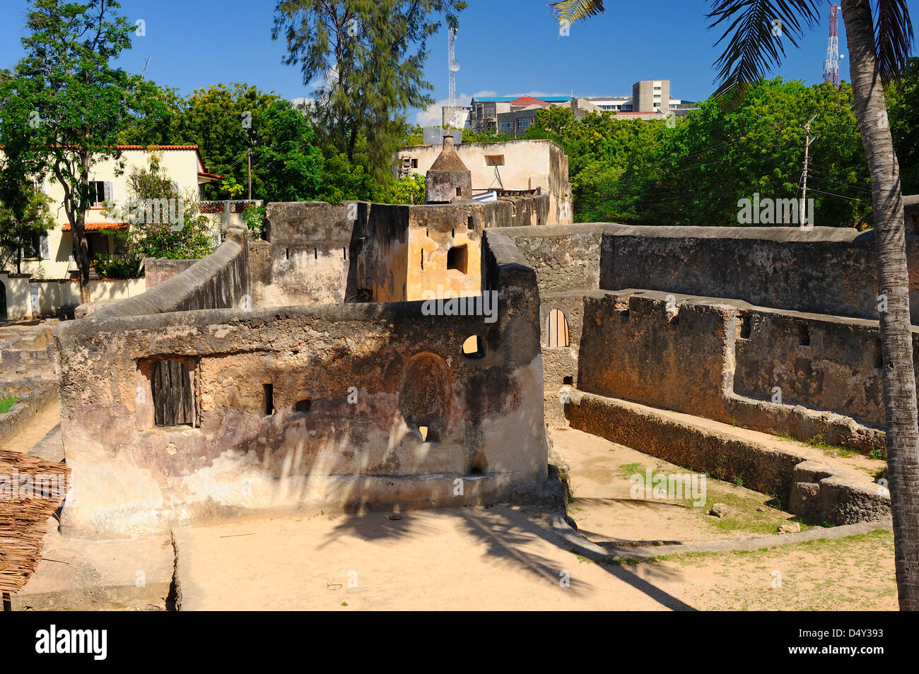 Interior of Fort Jesus on Mombasa Island, Kenya, East Africa Stock ...